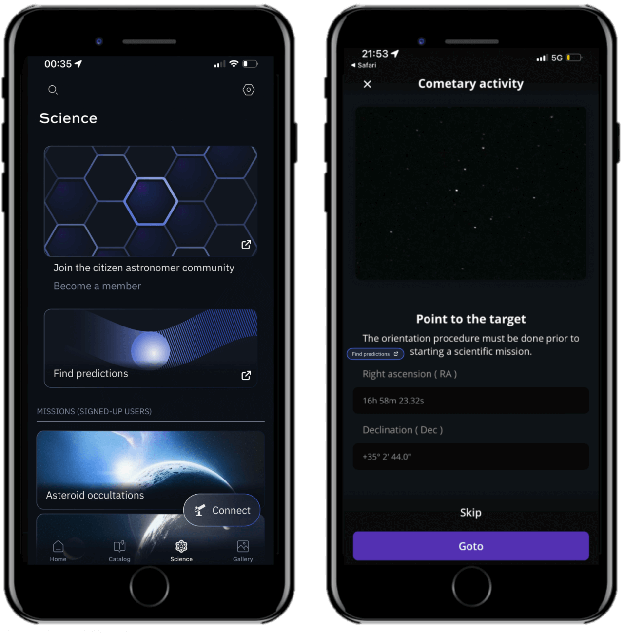 Comets Activity Tutorial | UNISTELLAR CITIZEN SCIENCE
