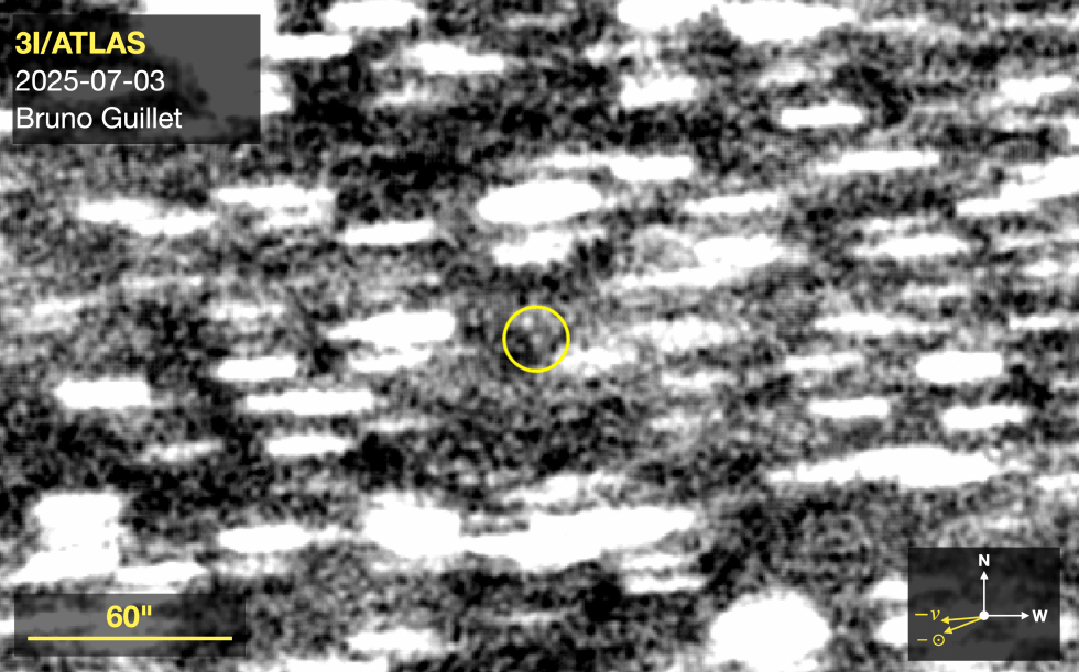Unistellar Observers Spot Interstellar Visitor 3I/ATLAS | UNISTELLAR ...