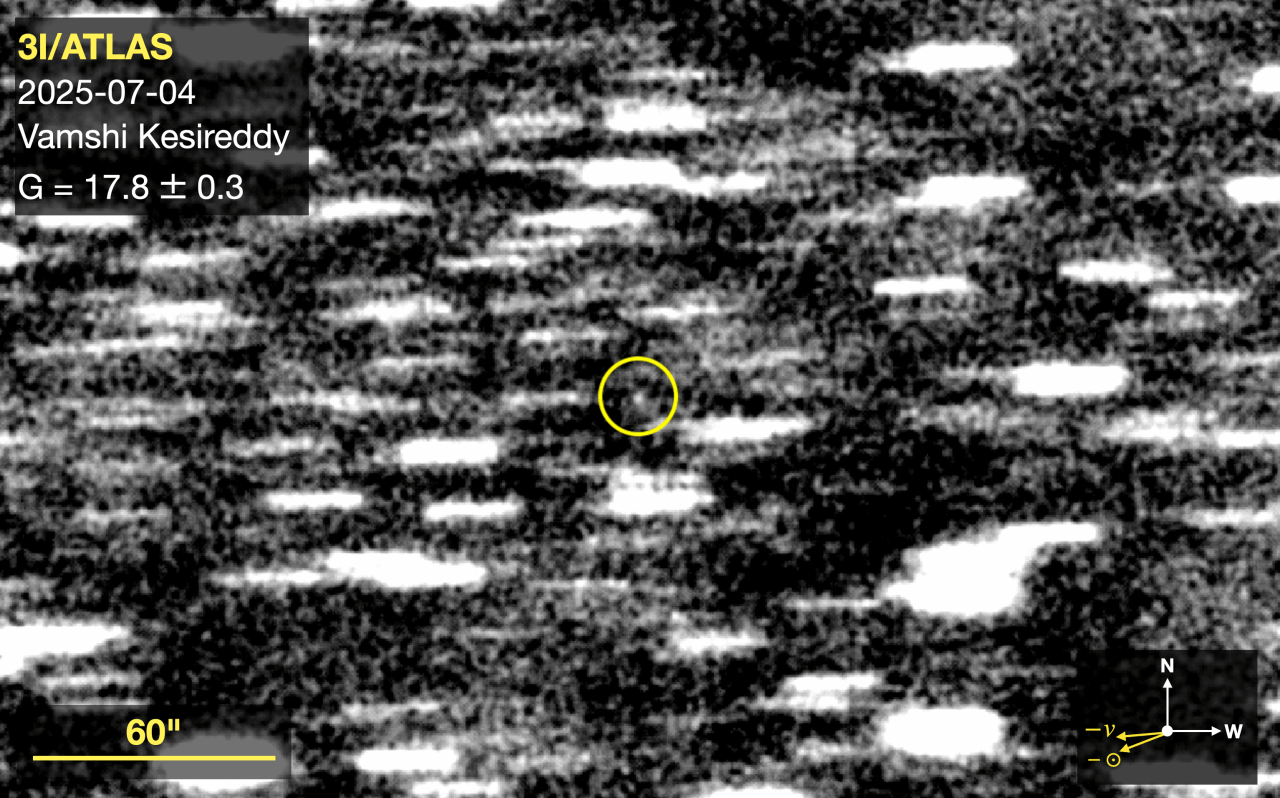 Unistellar Observers Spot Interstellar Visitor 3I/ATLAS | UNISTELLAR ...